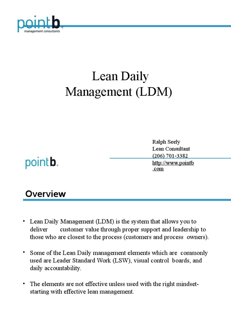 Lean Daily Management | PDF | Inventory | Audit
