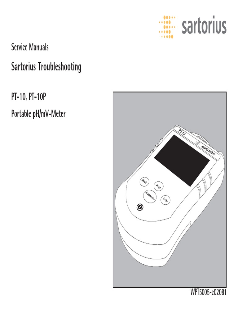 Sartorius Troubleshooting: Service Manuals | PDF | Electrical Connector | Ph
