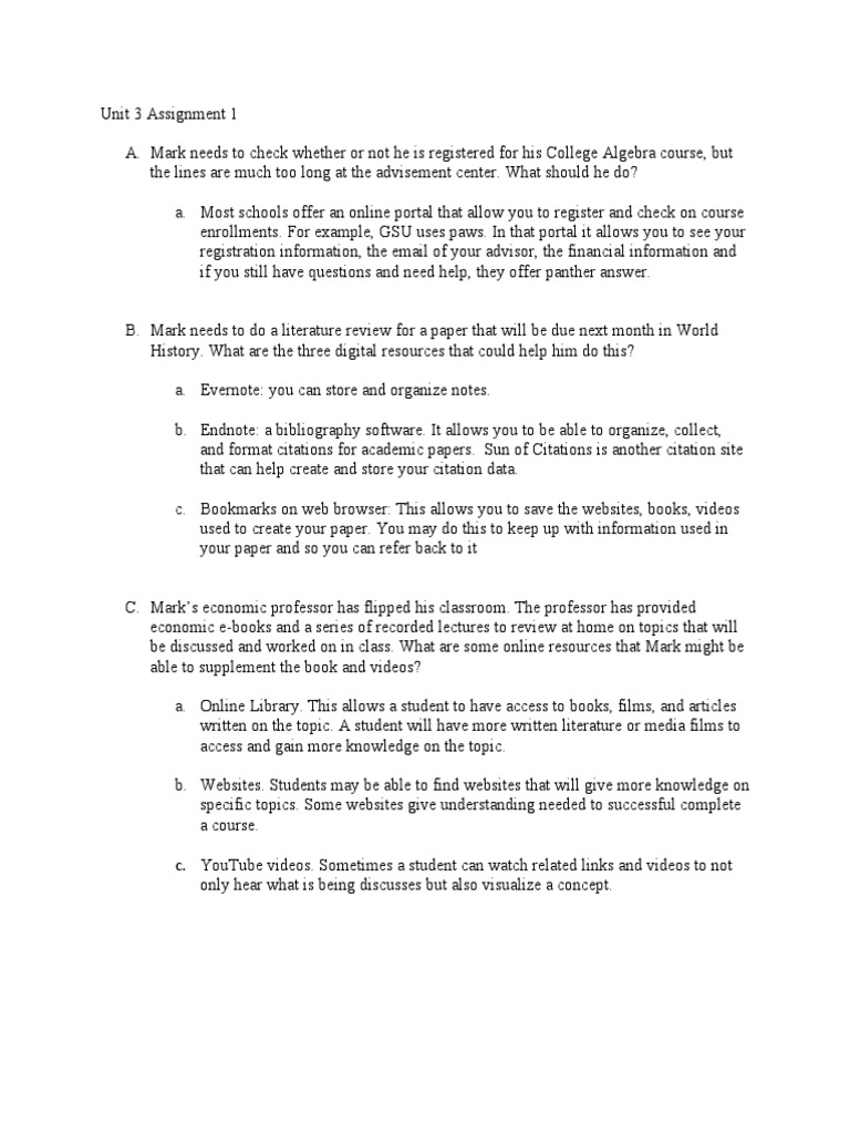 Unit 3 Assignment 1 | PDF | Career & Growth | Computers