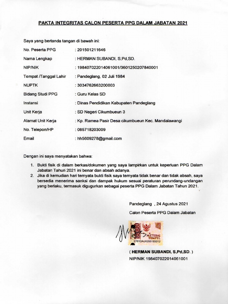 Fakta Integritas | PDF