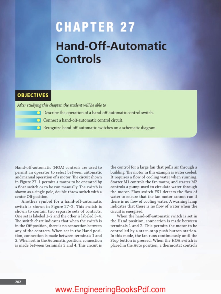 Hand-Off-Automatic Controls: Objectives | PDF | Switch | Machines