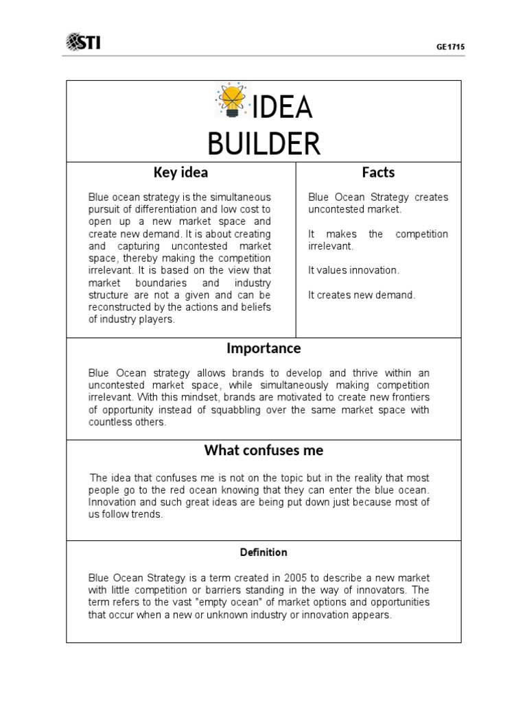 Idea Builder CATILO, Alexis | PDF