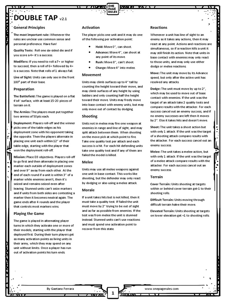 Double Tap v2.1 | PDF | Firearms | Projectile Weapons