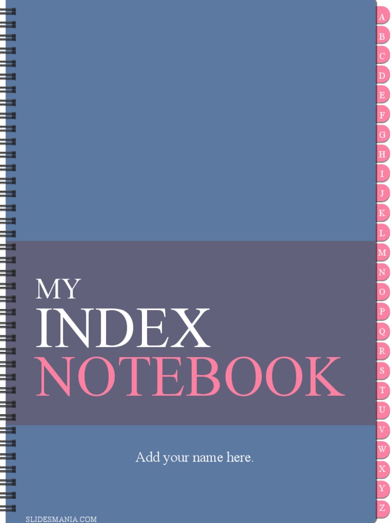 My Index Notebook SlidesMania | PDF | Software