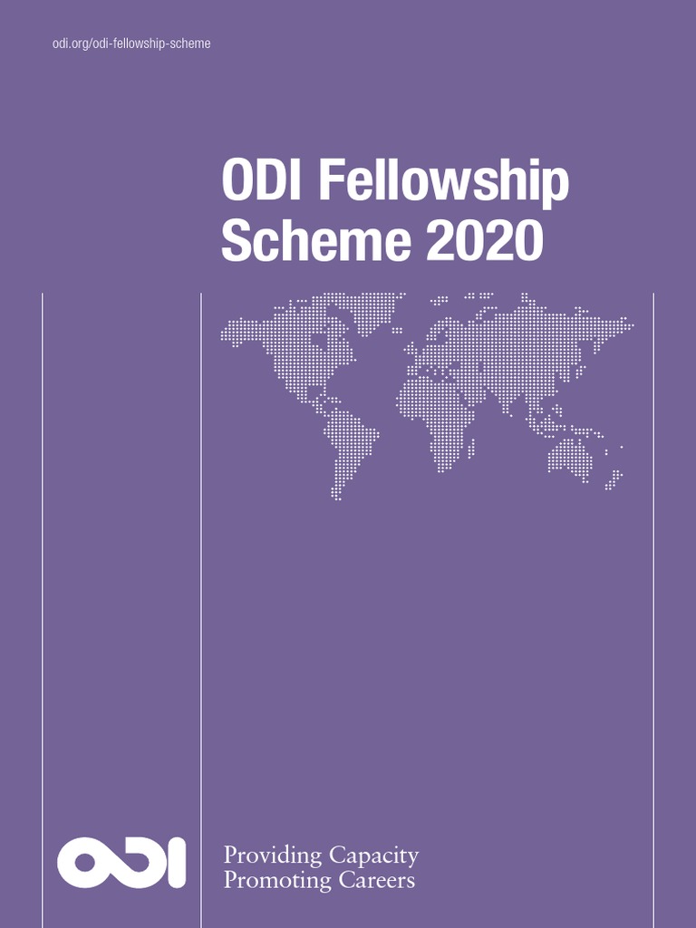 Odi Fellowship Brochure 2020 - Digital | PDF | Poverty | Poverty ...