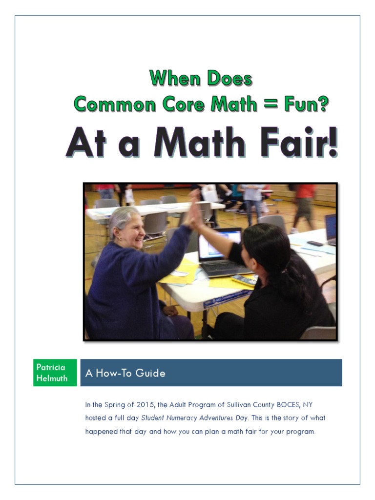 Adult Math Fair Planning Guide | PDF | Mathematics | Numbers