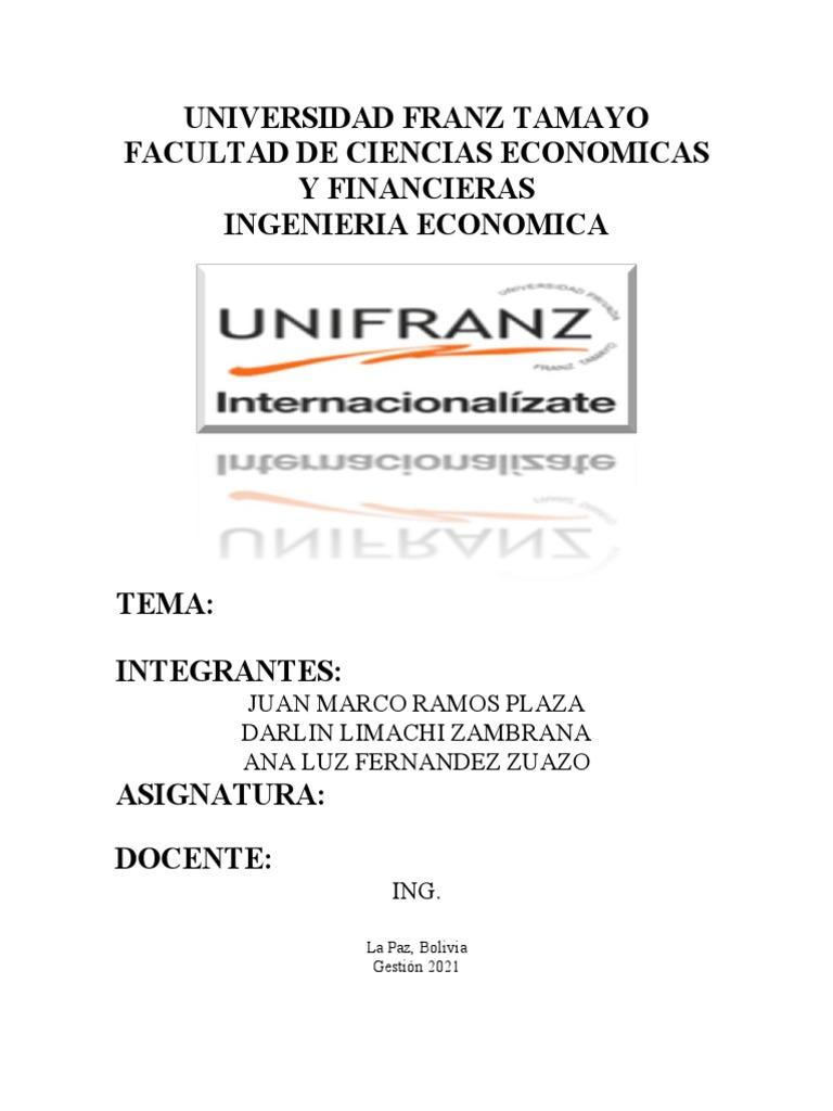 Caratula Unifranz | PDF