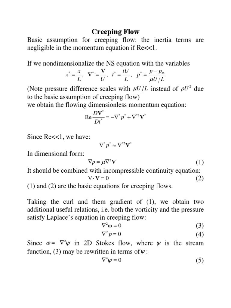 Creeping Flow 1 | Fluid Dynamics | Liquids