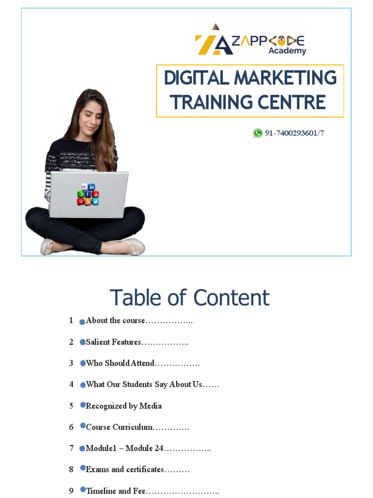Zappkode Best Digital Marketing Courses in Nagpur | PDF | Search Engine Optimization | Social ...