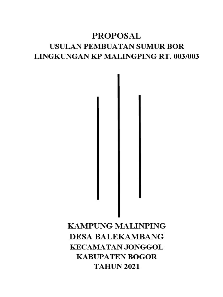 Proposal Sumur Bor | PDF
