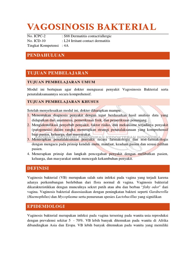 Vaginosis Bakterialis | PDF