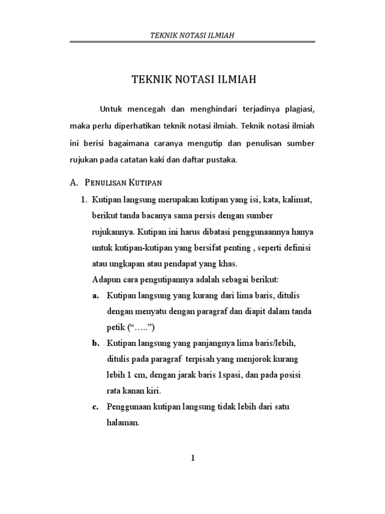 Teknik Notasi Ilmiah | PDF