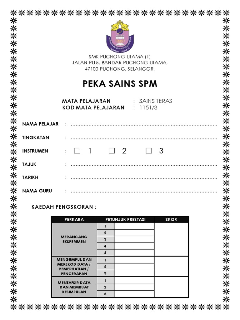 Template Laporan Peka 2021 | PDF