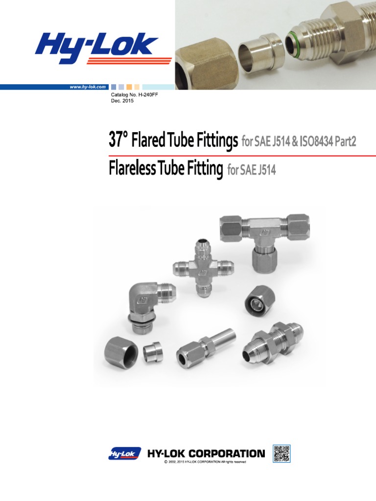 4-4. 37 Flared Tube Fittings For SAE J514 2015-Rev.1 | PDF