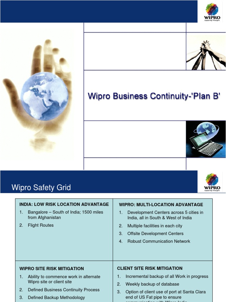 Wipro Business Continuity | PDF | Backup | Server (Computing)