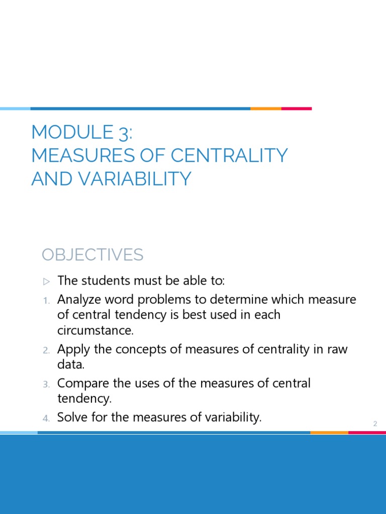 Biostat Module 3 Pdf Mode Statistics Mean