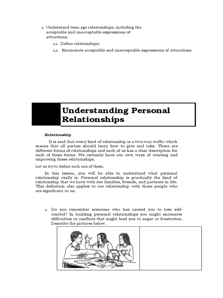 Understanding Personal Relationships | PDF | Attachment Theory ...