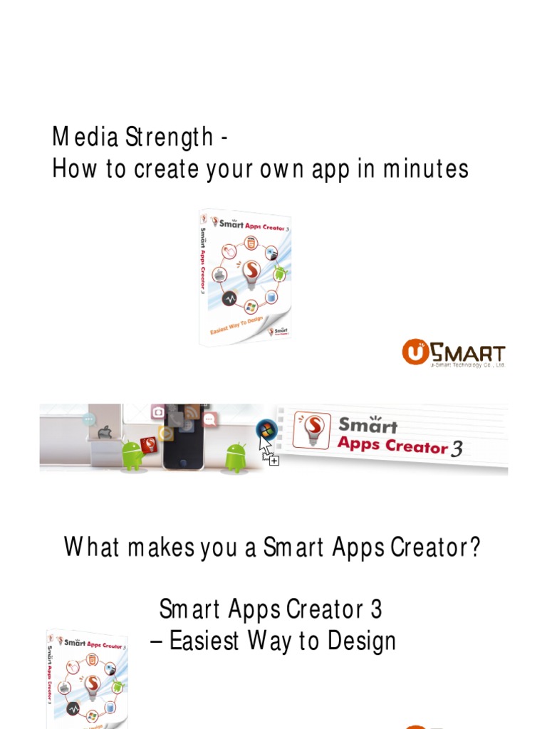 Smart Apps Creator 3 Introduce | Download Free PDF | Mobile App | You Tube