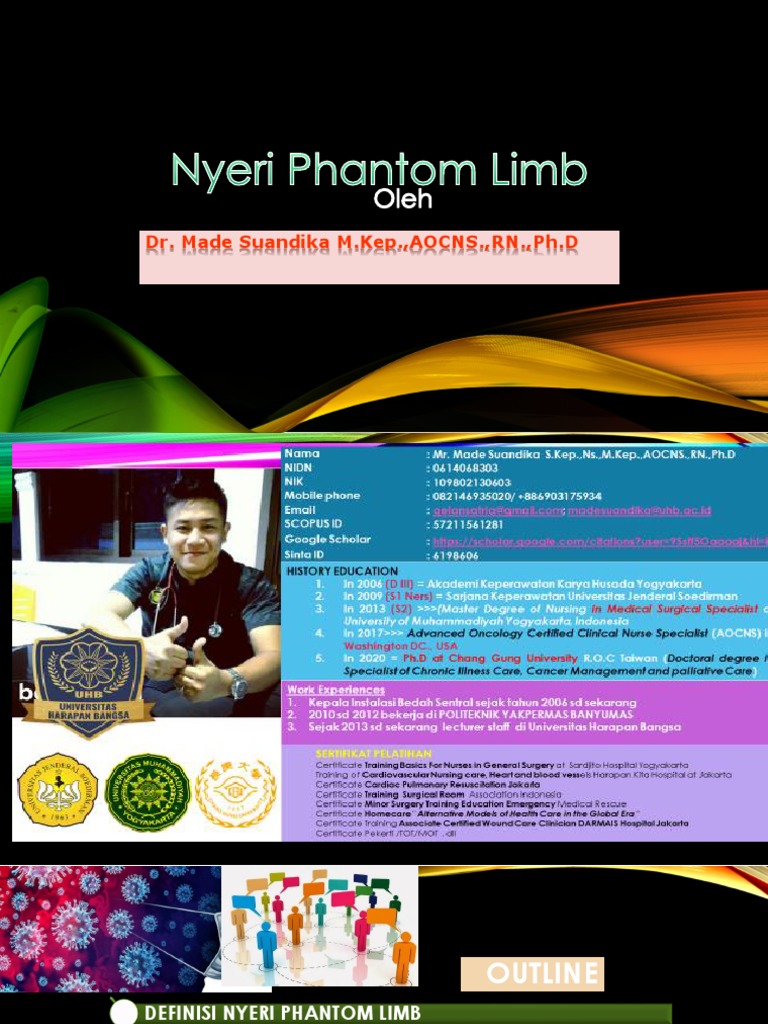 Nyeri Phantom Limb - DR Made Suandika | PDF | Sains & Matematika