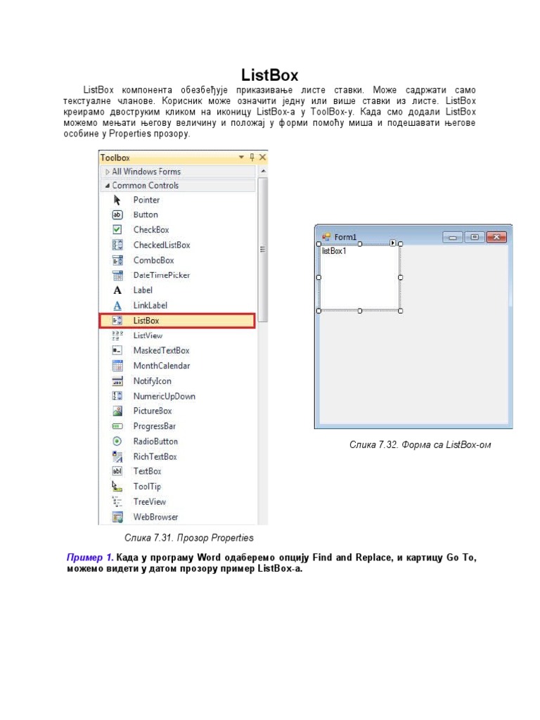 ListBox I Combo Box | PDF