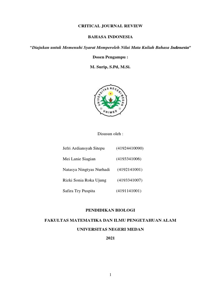 CJR Bahasa Indonesia Kelompok 2 PSPB 19 A | PDF | Perjalanan | Kajian ...