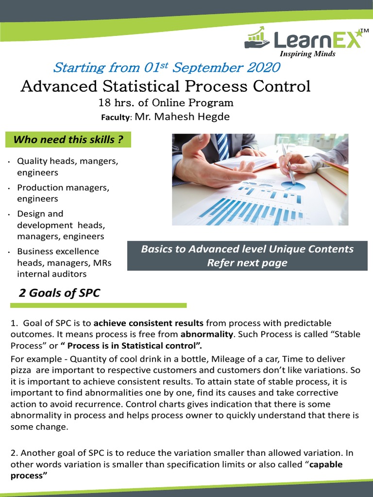 Advanced Statistical Process Control (1) Training | PDF | Histogram ...