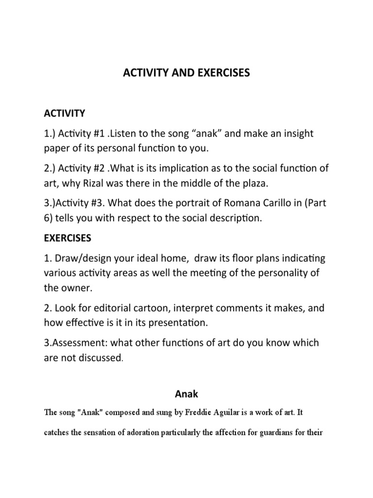 Art-Appreciation With Answer Key | PDF | Psychological Concepts | Cognition