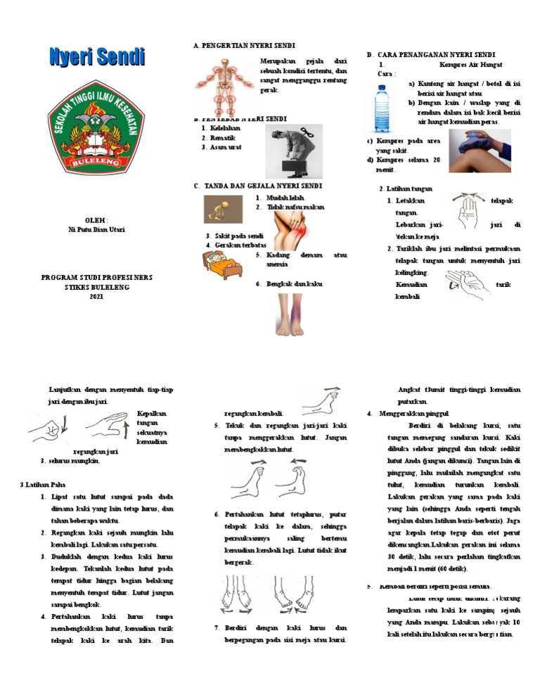 Leaflet Nyeri Sendi | PDF