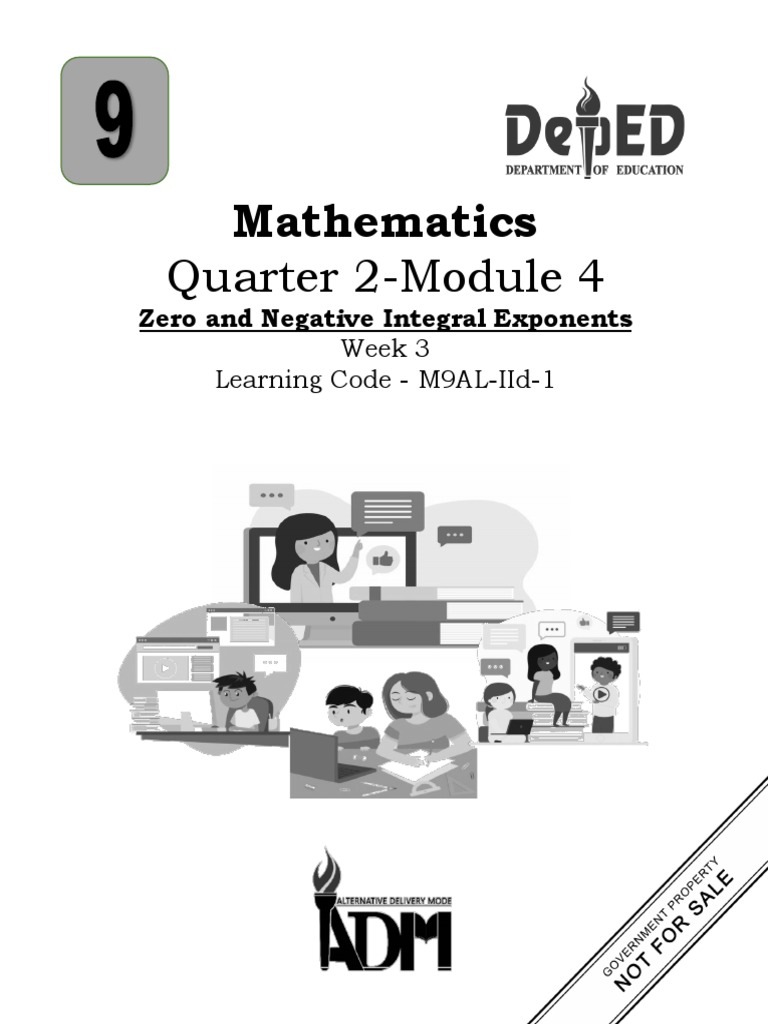 Math-9 Q2 Mod4 | PDF | Exponentiation | Elementary Mathematics