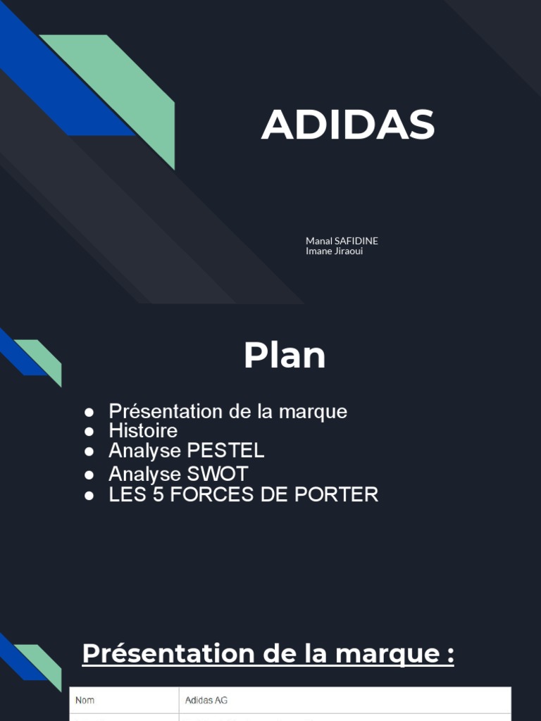 ADIDAS | PDF | Adidas | Économie