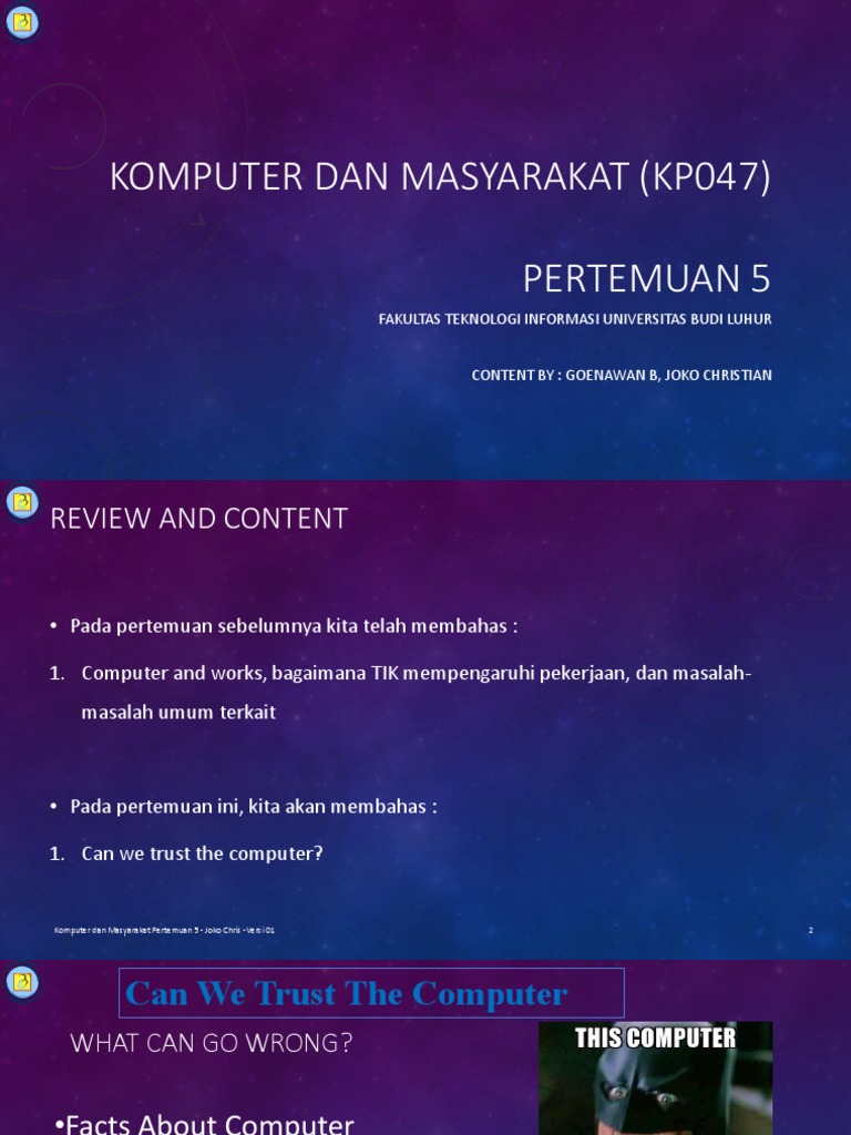 Chapter 5 - Can We Trust The Computer | PDF | Reliability Engineering ...
