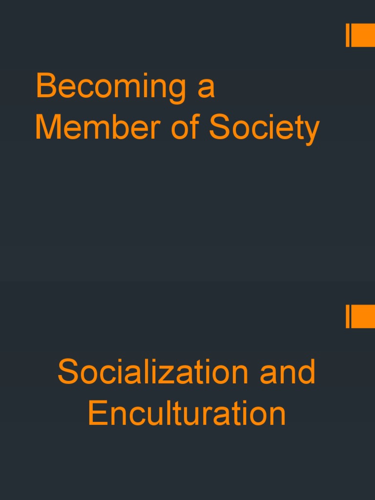 Ucsp Report 01 Becoming Member of Society Which I Do Not Recommend | PDF | Socialization ...
