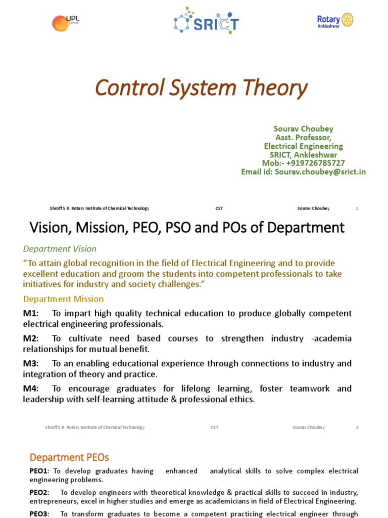 Control System Theory Overview | PDF | Control Theory | Feedback