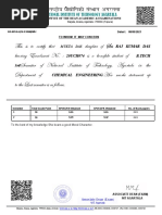 PSTM Certificate From Annamalai University | PDF