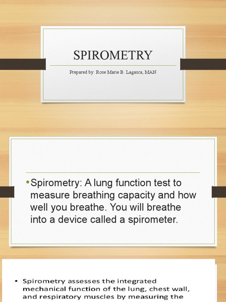 Spirometry Pulmonary Function Test | PDF | Asthma | Respiration