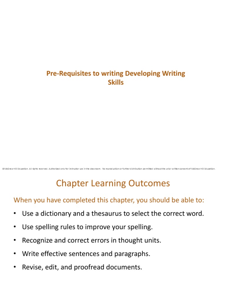 4.3 Pre-Requisites To Paragraph Writing | PDF | Paragraph | Proofreading