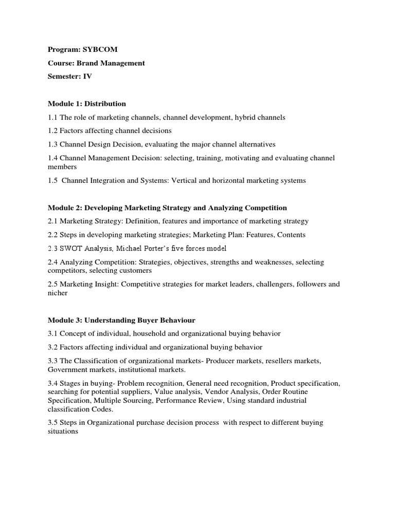 BCOM Business Management | PDF