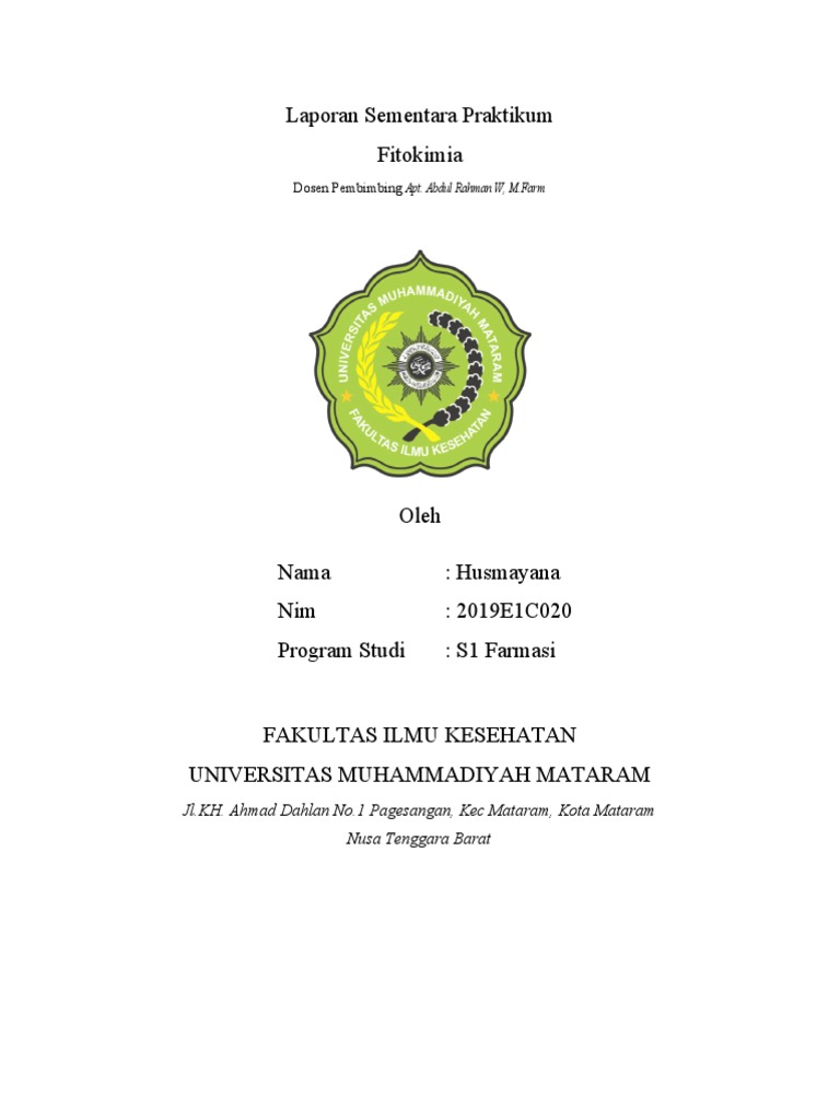 Laporan Resmi Fitokimia | PDF