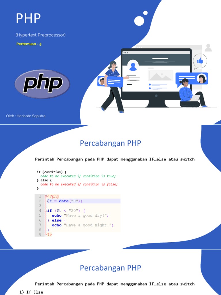 PHP - Percabangan Dan Perulangan | PDF