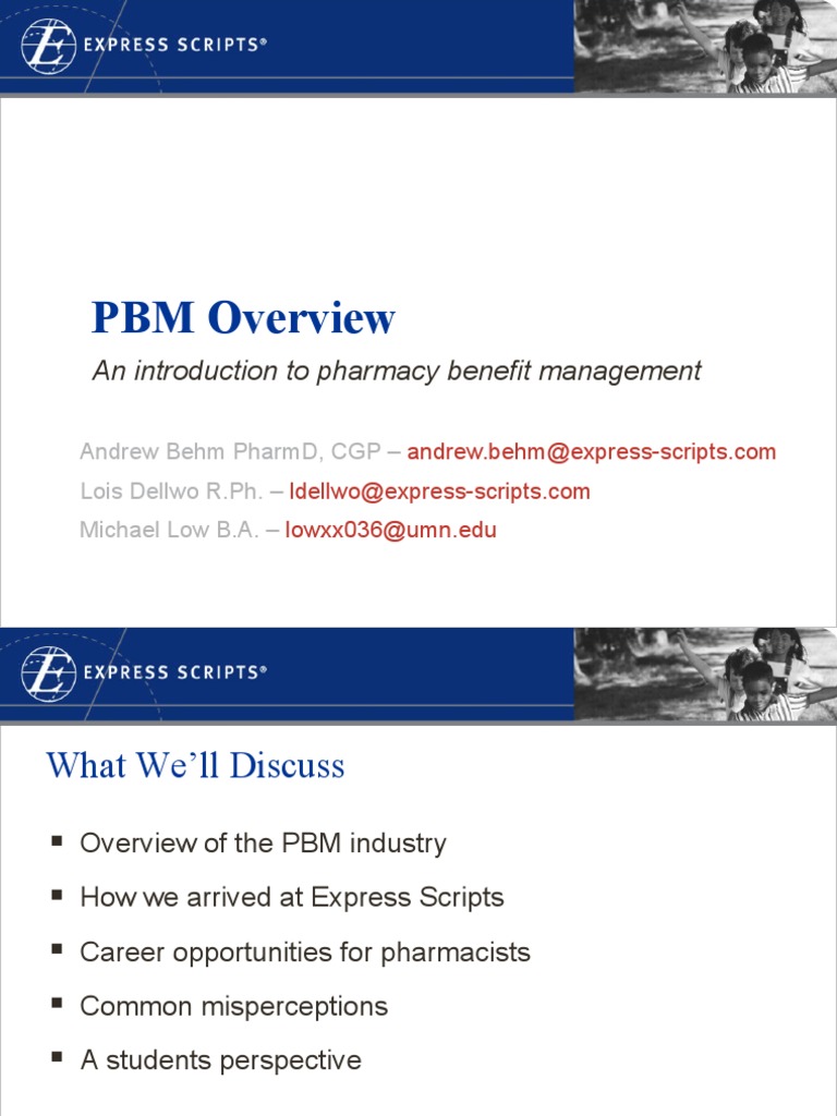 PBM Overview: An Introduction To Pharmacy Benefit Management | Download ...