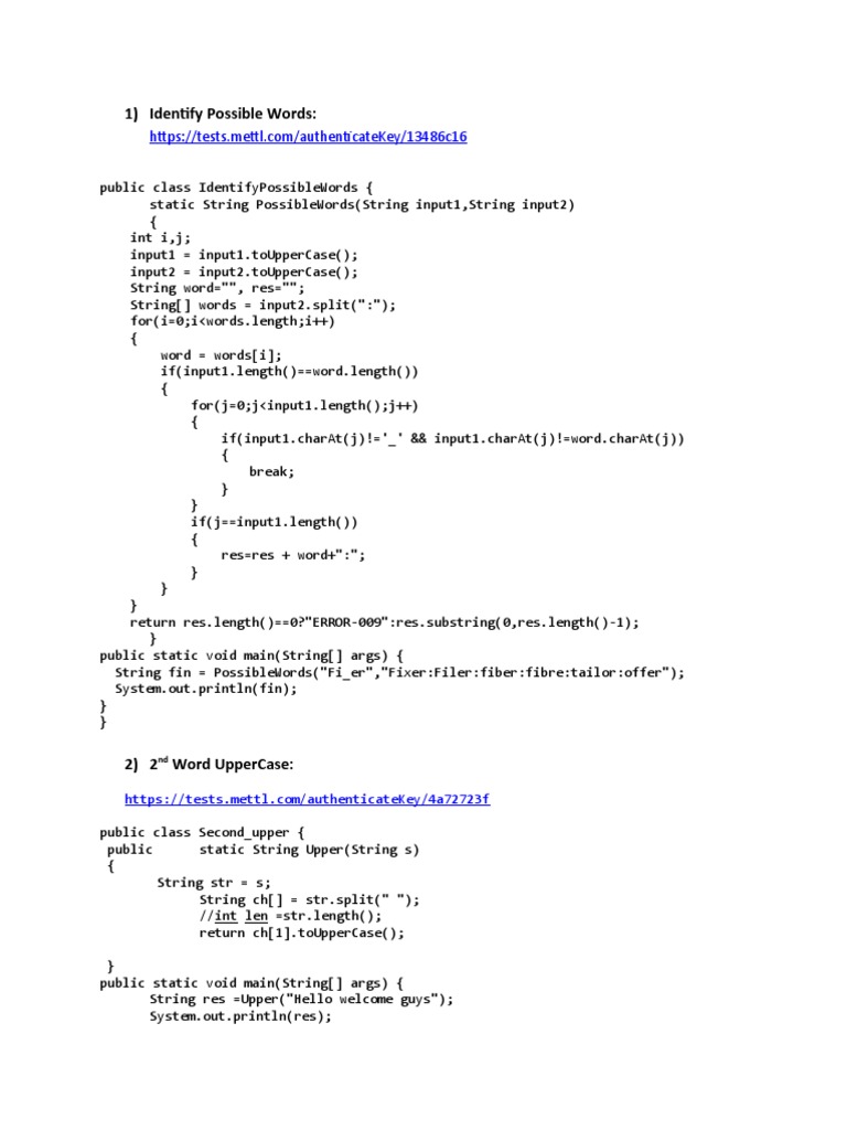 Java PRP Programs | Download Free PDF | Computer Programming | Software Engineering
