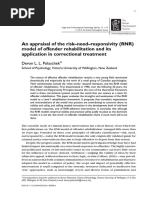 RNR Model for Offender Assessment | PDF | Social Science | Self-Improvement