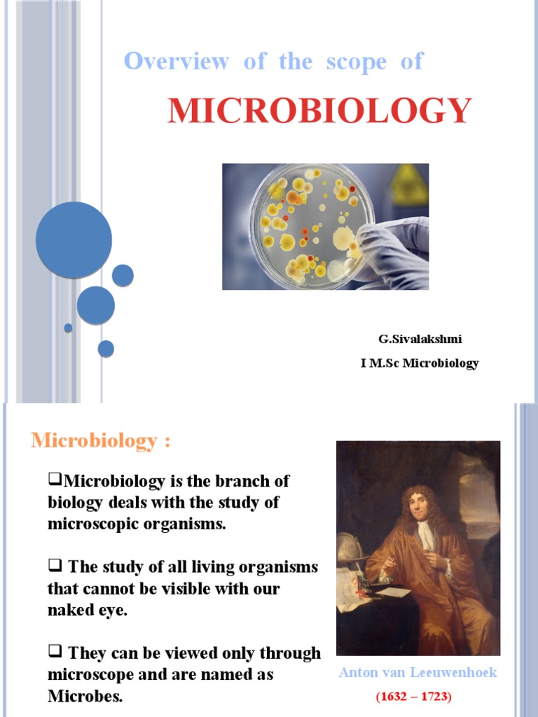 Overview of The Scope of Microbiology | PDF | Microorganism | Microbiology
