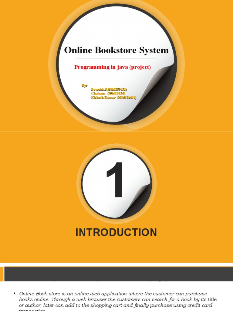 Online Bookstore System: Programming in Java (Project) | PDF | Online Shopping | World Wide Web