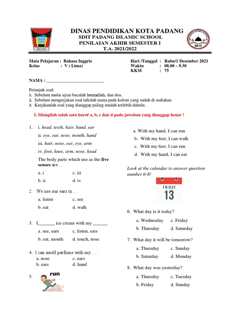 Pas Bing Kelas V | PDF