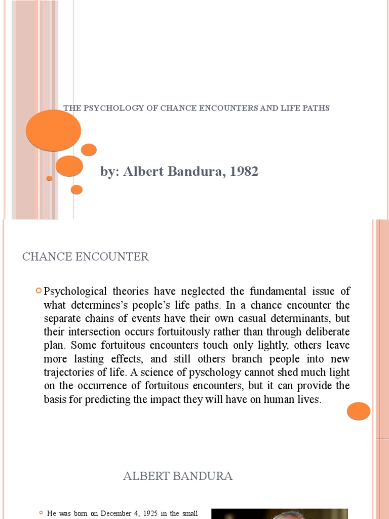 Psychology of Chance Encounters | PDF | Psychology | Social Psychology