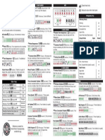 Fan Scoring HKMJ Cheat Sheet | PDF | Mahjong | Games Of Chance