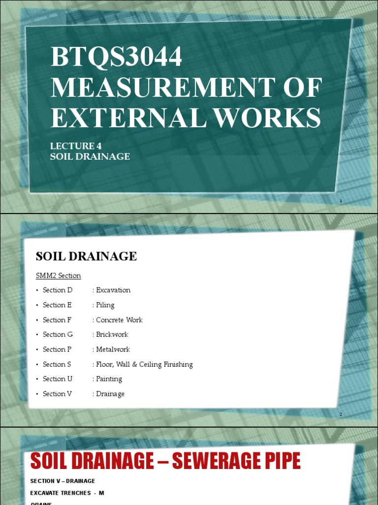 Sample-SW-Lecture Note | PDF | Drainage | Concrete