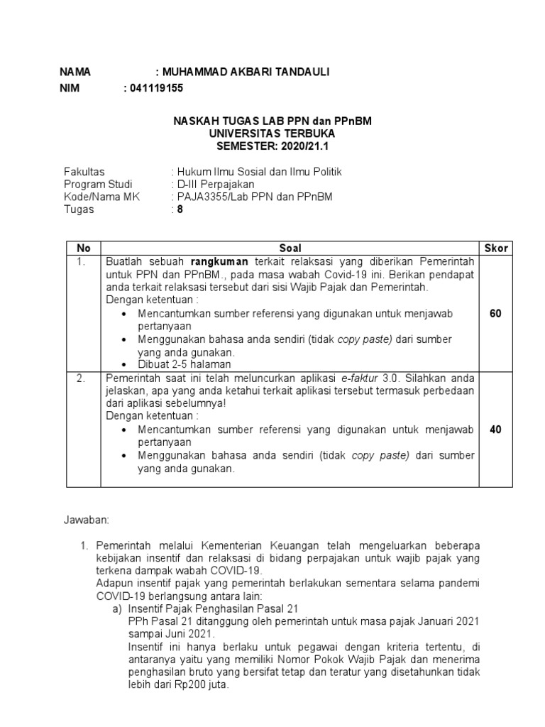 Naskah Paja3355 Tugas 8-Muhammad Akbari | PDF