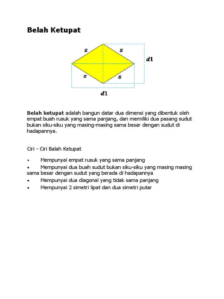 Belah Ketupat | PDF
